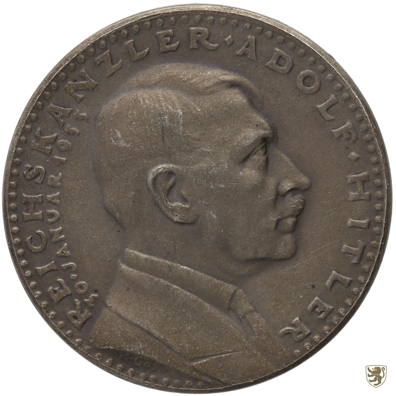 Drittes Reich Medaille 1933 Zur Ernennung Adolph Hitlers zum ...