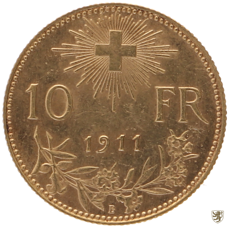 Schweiz 10 Franken 1911 B Vreneli sehr schön | MA-Shops